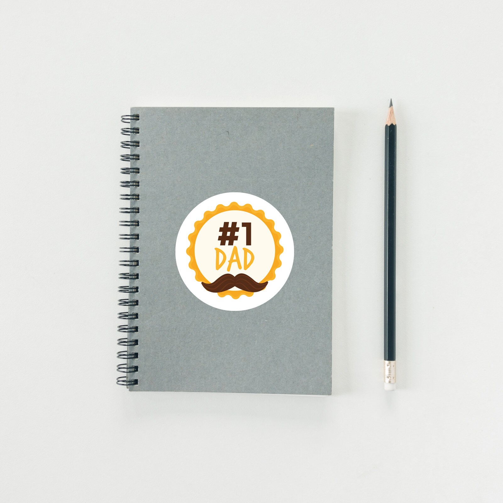 Number 1 Dad Self-adhesive Vinyl Sticker Fathers Day Sticker - Etsy