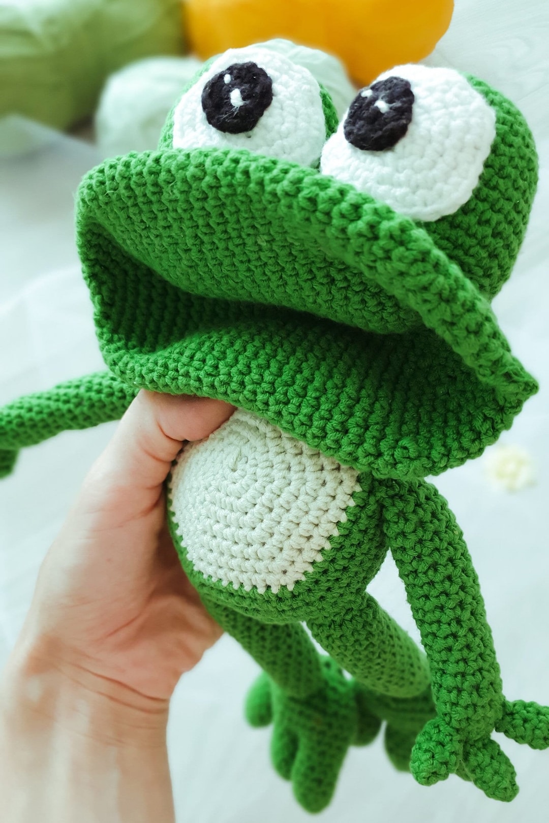 Crochet Frog Pattern, Frog Crochet Pattern, Amigurumi Pattern, Frog ...
