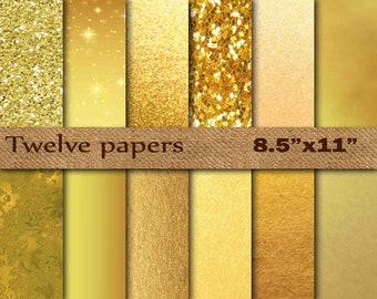 Metallic gold paper | Etsy