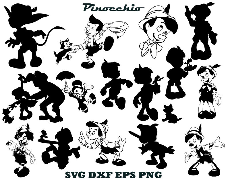 Craft Supplies & Tools Visual Arts pinocchio cricut pinocchio outline ...