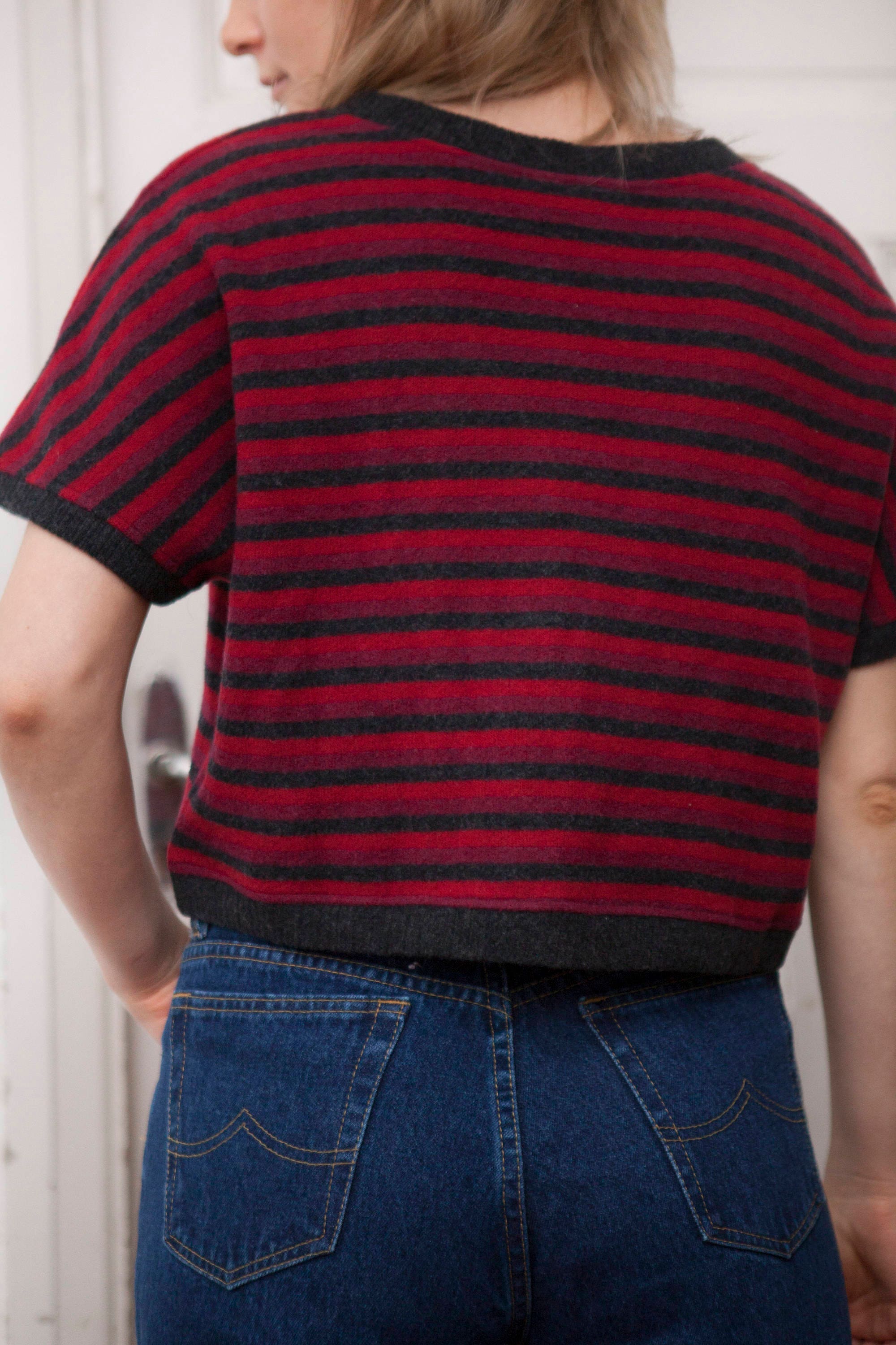 80s Crop Top 90s Cropped Top Baggy Oversize Crop Top Womens - Etsy