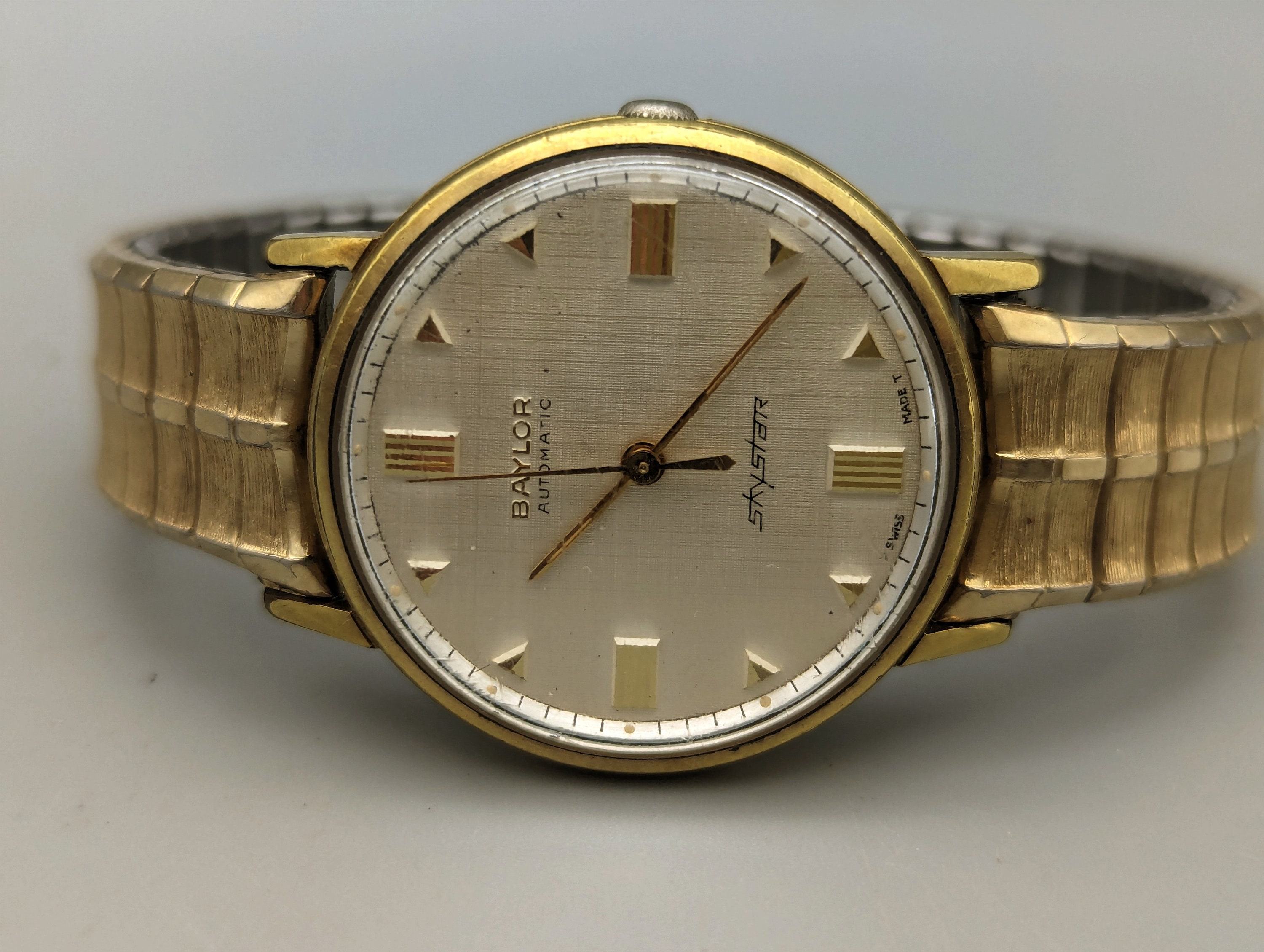 BAYLOR SKYSTAR Men's Automatic Swiss Made Watch - Etsy