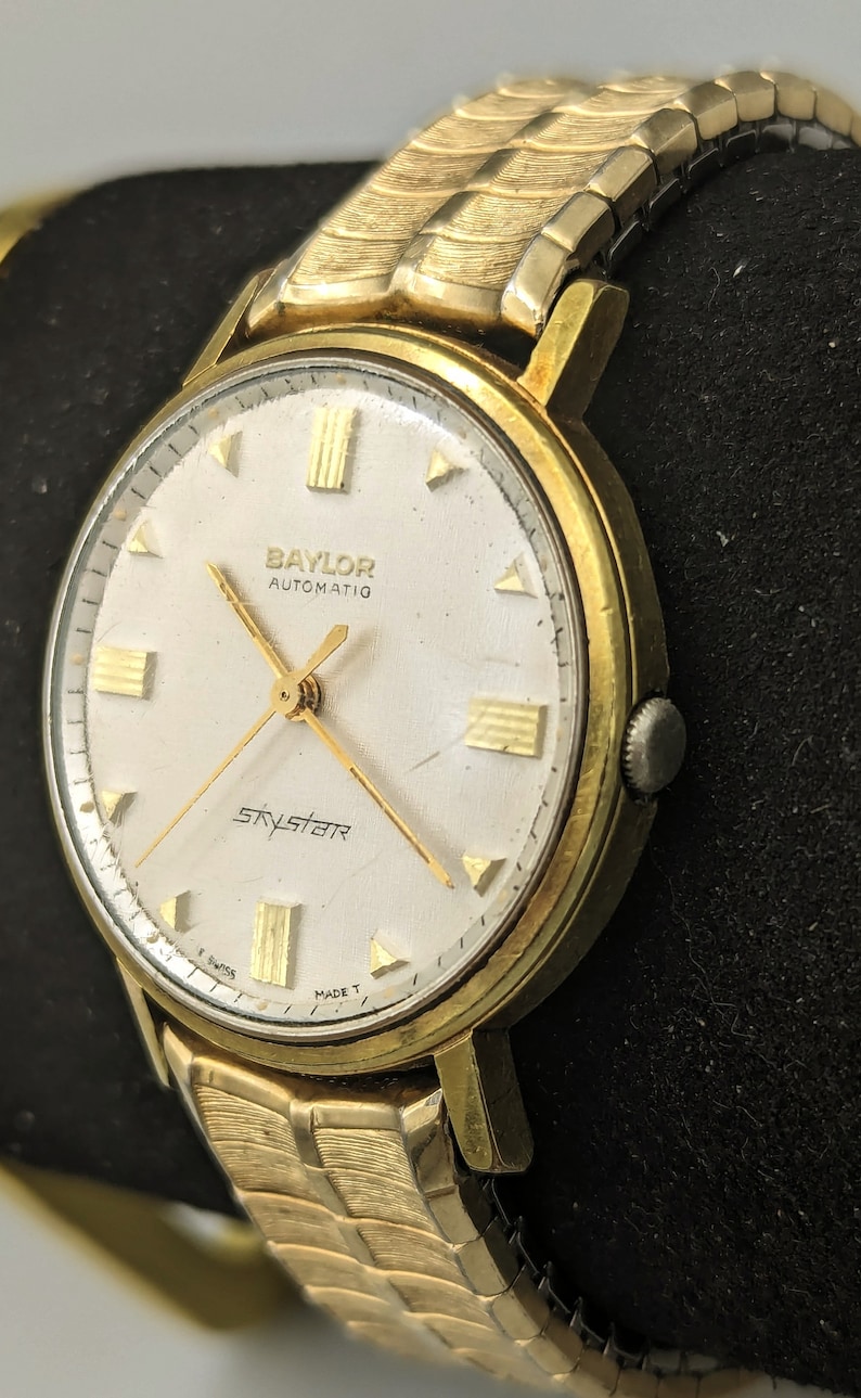 BAYLOR SKYSTAR Men's Automatic Swiss Made Watch - Etsy
