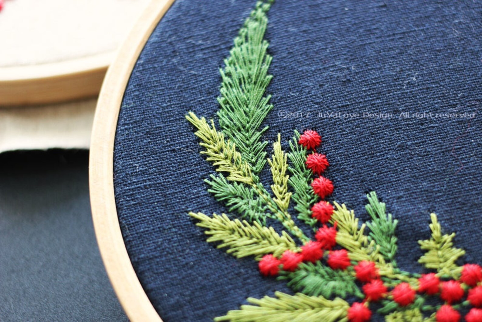 Machine Embroidery Pattern Christmas Wreath Wreath | Etsy