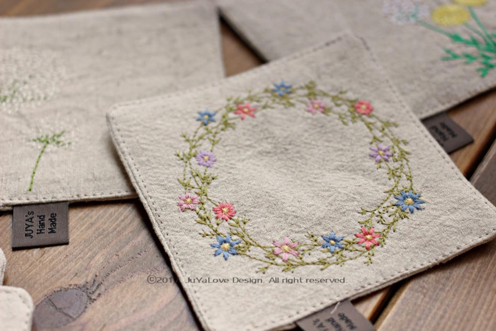 Machine Embroidery Pattern Flower Wreath Embroidery File - Etsy