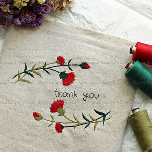 Machine Embroidery Pattern, Carnation Embroidery, Mother's Day , 5"x7 ...