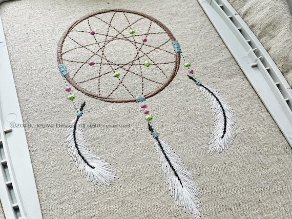 Machine Embroidery Pattern Dream Catcher Embroidery Design | Etsy