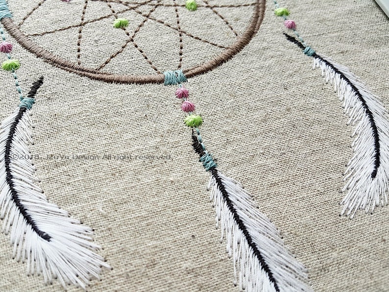 Machine Embroidery Pattern Dream Catcher Embroidery Design - Etsy