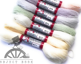 Odd Shades Set of Appletons Wool Skeins Range No. 850 851 | Etsy UK