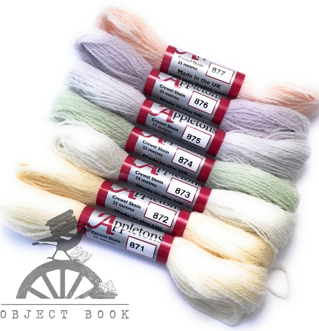 Pastel Shades Set of Appletons Wool Skeins Range No. 870 (871 - 877 ...