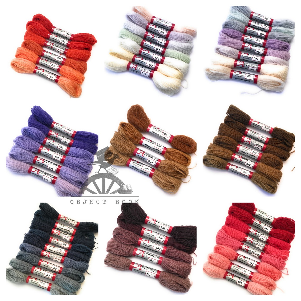 Appletons Skeins Crewel 2ply & Tapestry 4ply Wool British - Etsy