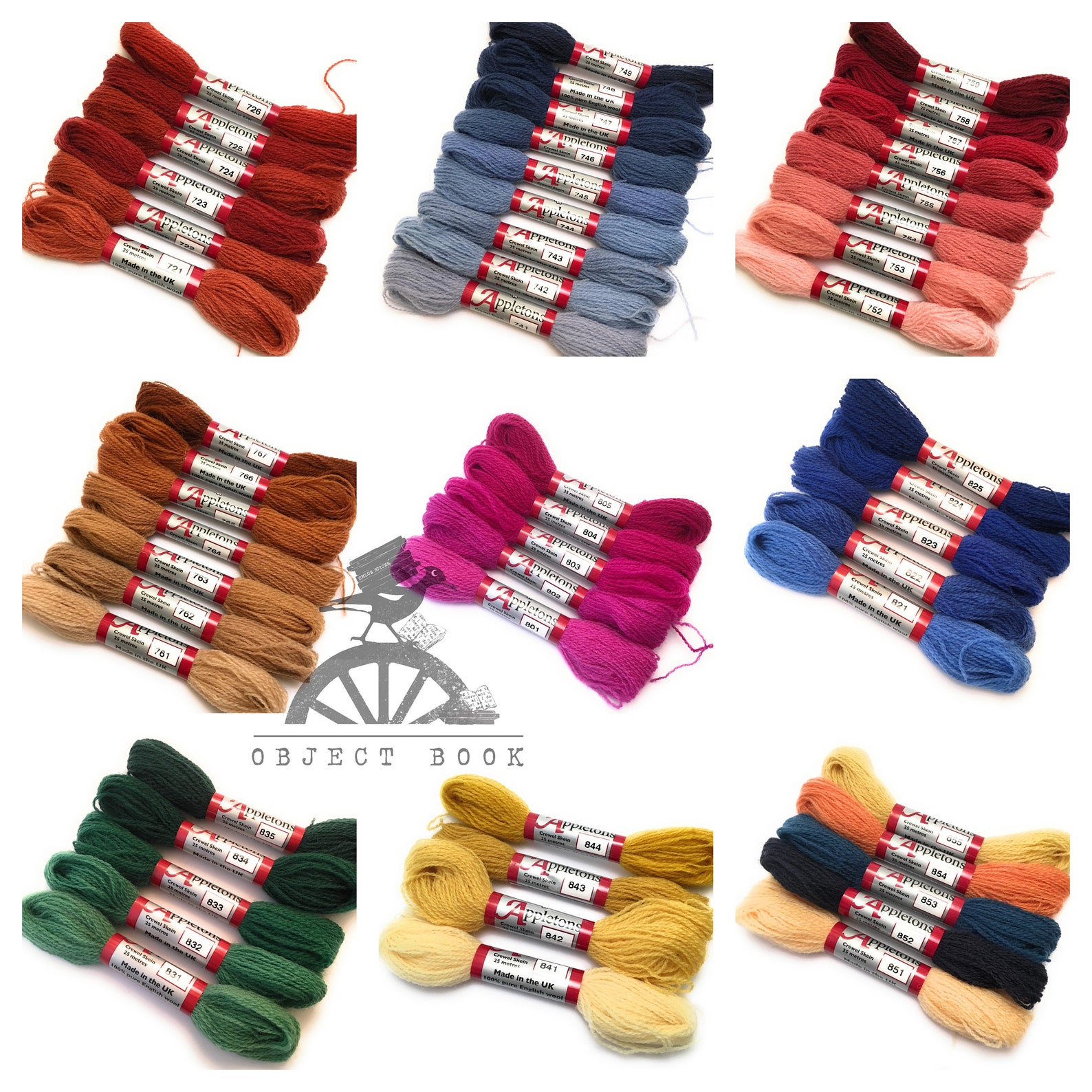 Appletons Skeins Crewel 2ply & Tapestry 4ply Wool British Yarn All Current Colours Available - Etsy