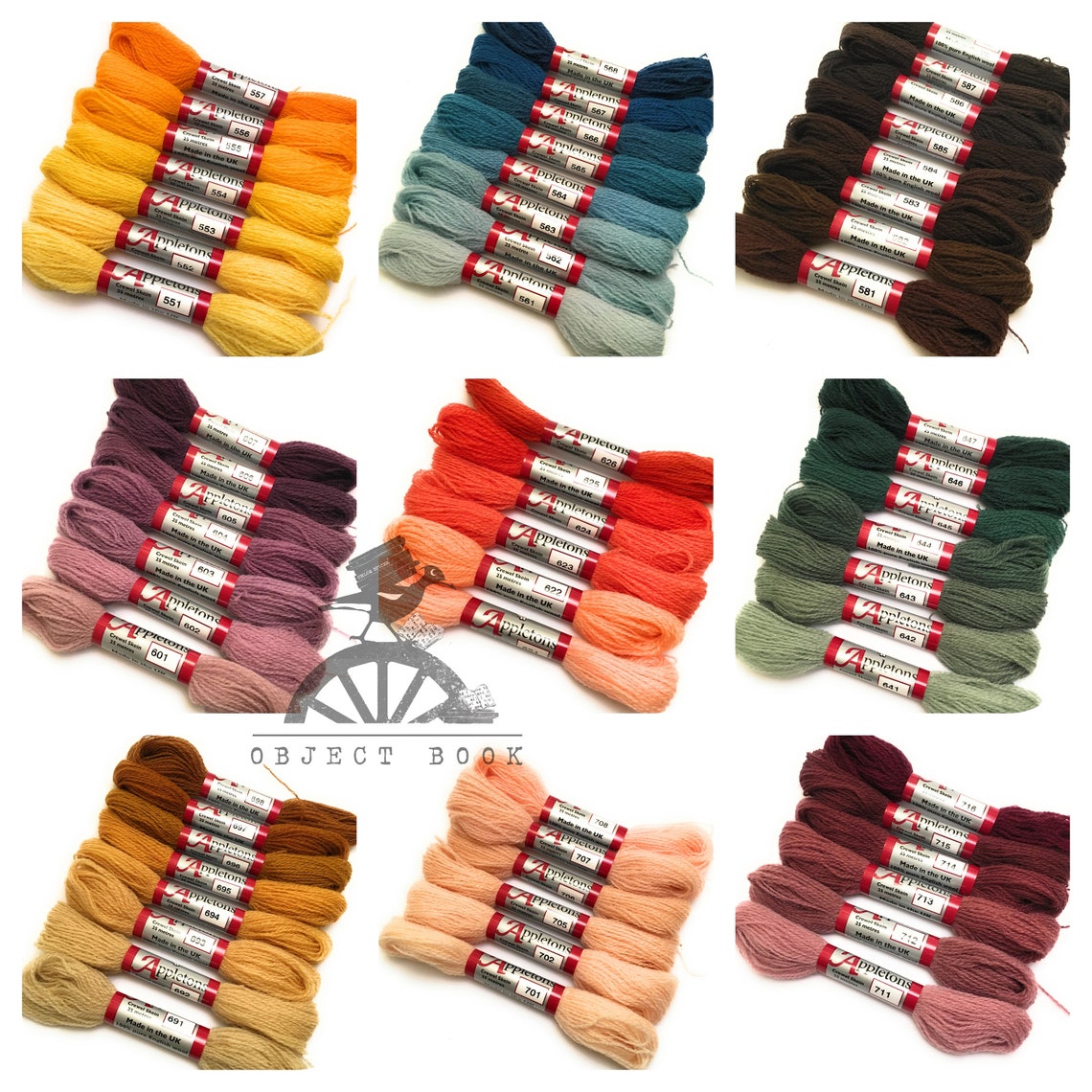 Appletons Skeins Crewel 2ply & Tapestry 4ply Wool British - Etsy