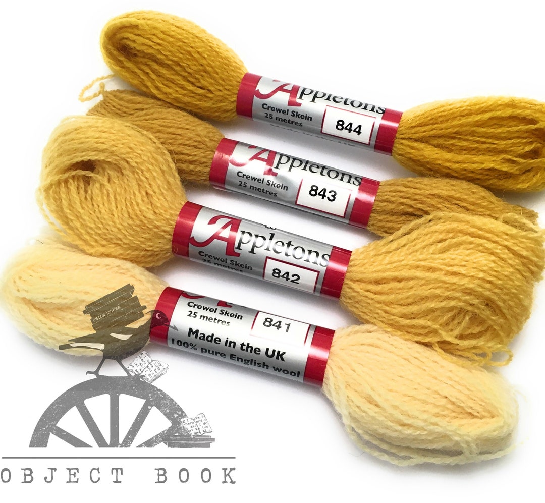 Heraldic Gold Set of Appletons Wool Skeins Range No. 840 (841 - 844 ...