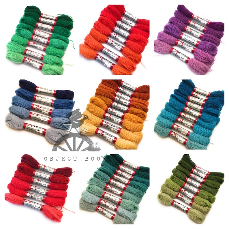 Appletons Skeins Crewel 2ply & Tapestry 4ply Wool British - Etsy