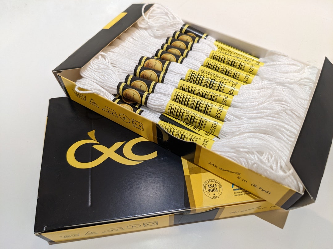 Nos. 150 - 400 CXC Thread Box of 24pcs Skeins - Pick From 447 Colours ...