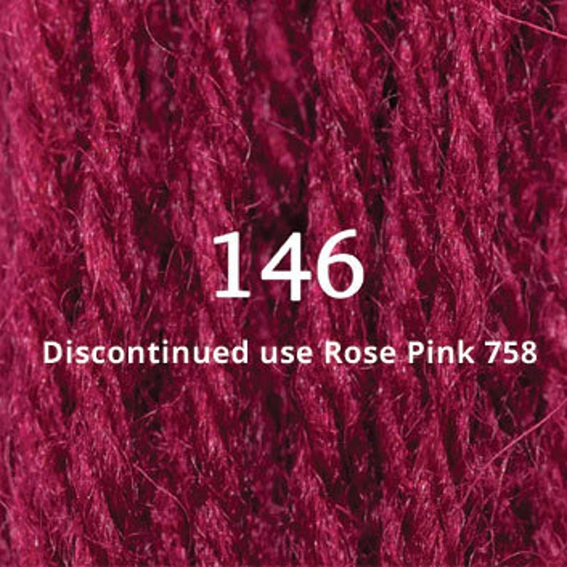 Dull Rose Pink Set of Appletons Wool Skeins Range No. 140 141 - Etsy UK
