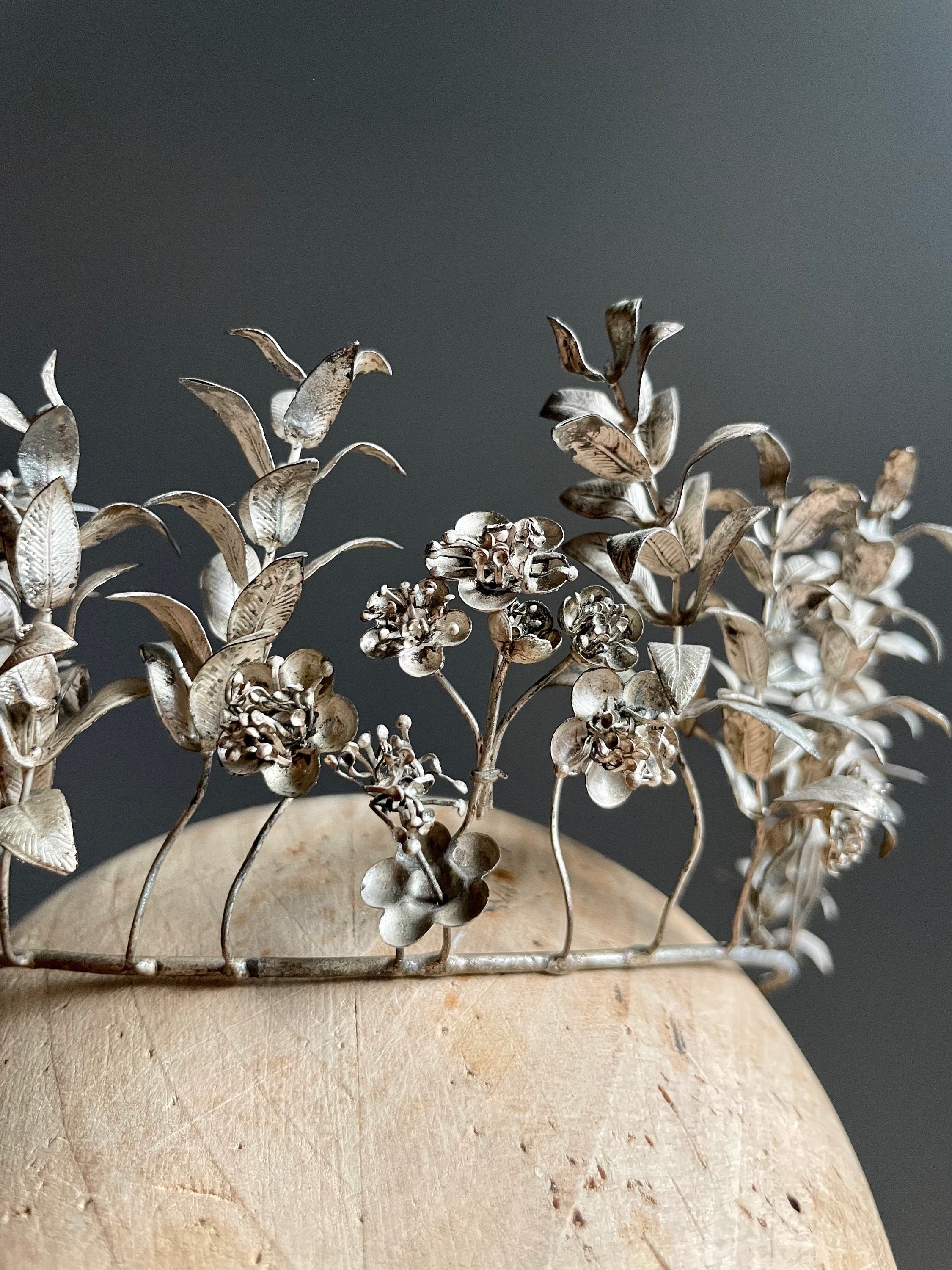 Vintage Silber Bridal Crown 1920s Antique Tiara Wedding - Etsy