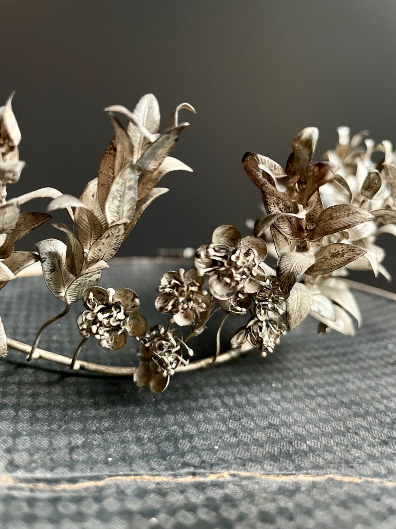 Vintage Silber Bridal Crown 1920s Antique Tiara Wedding - Etsy