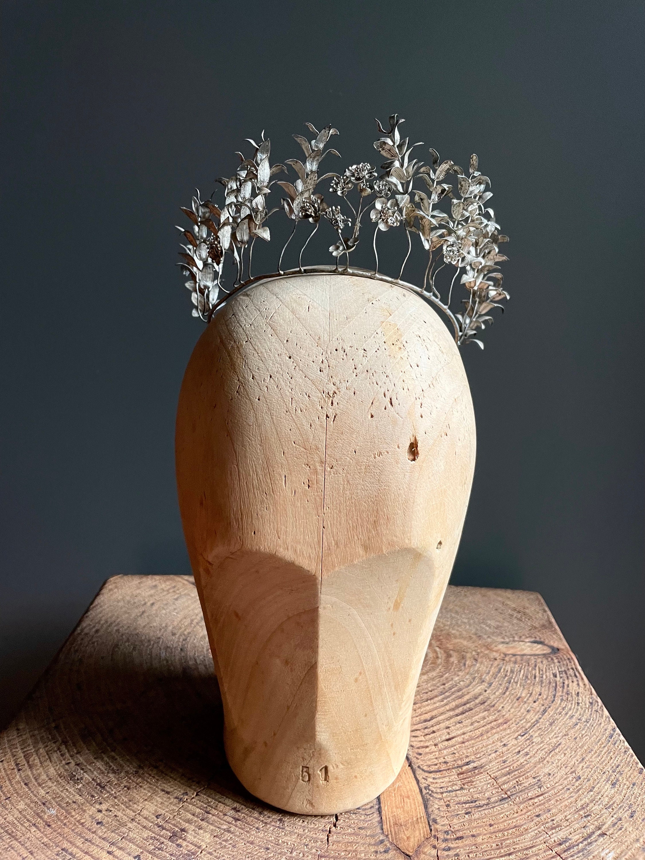 Vintage Silber Bridal Crown 1920s Antique Tiara Wedding - Etsy