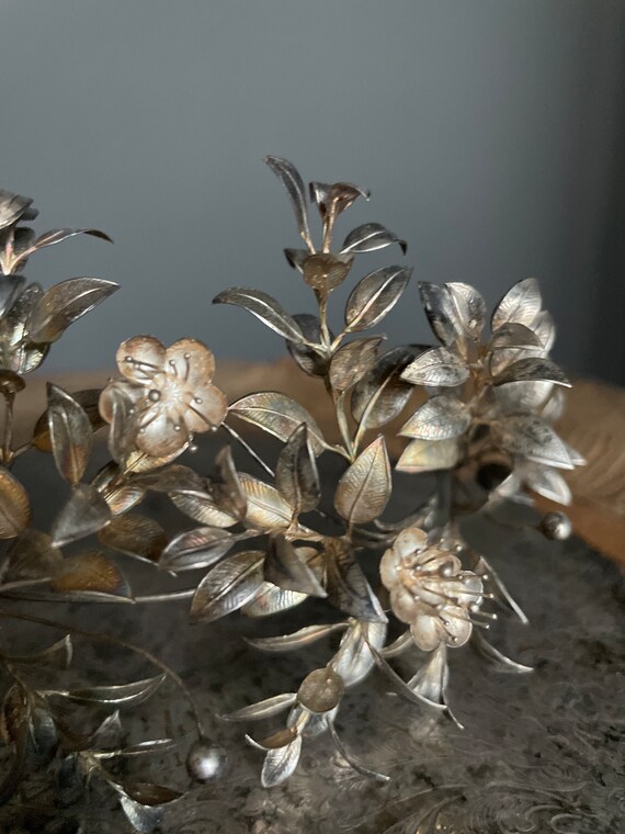 wedding crown, bridal head piece, German Myrtle, Boho… - Gem