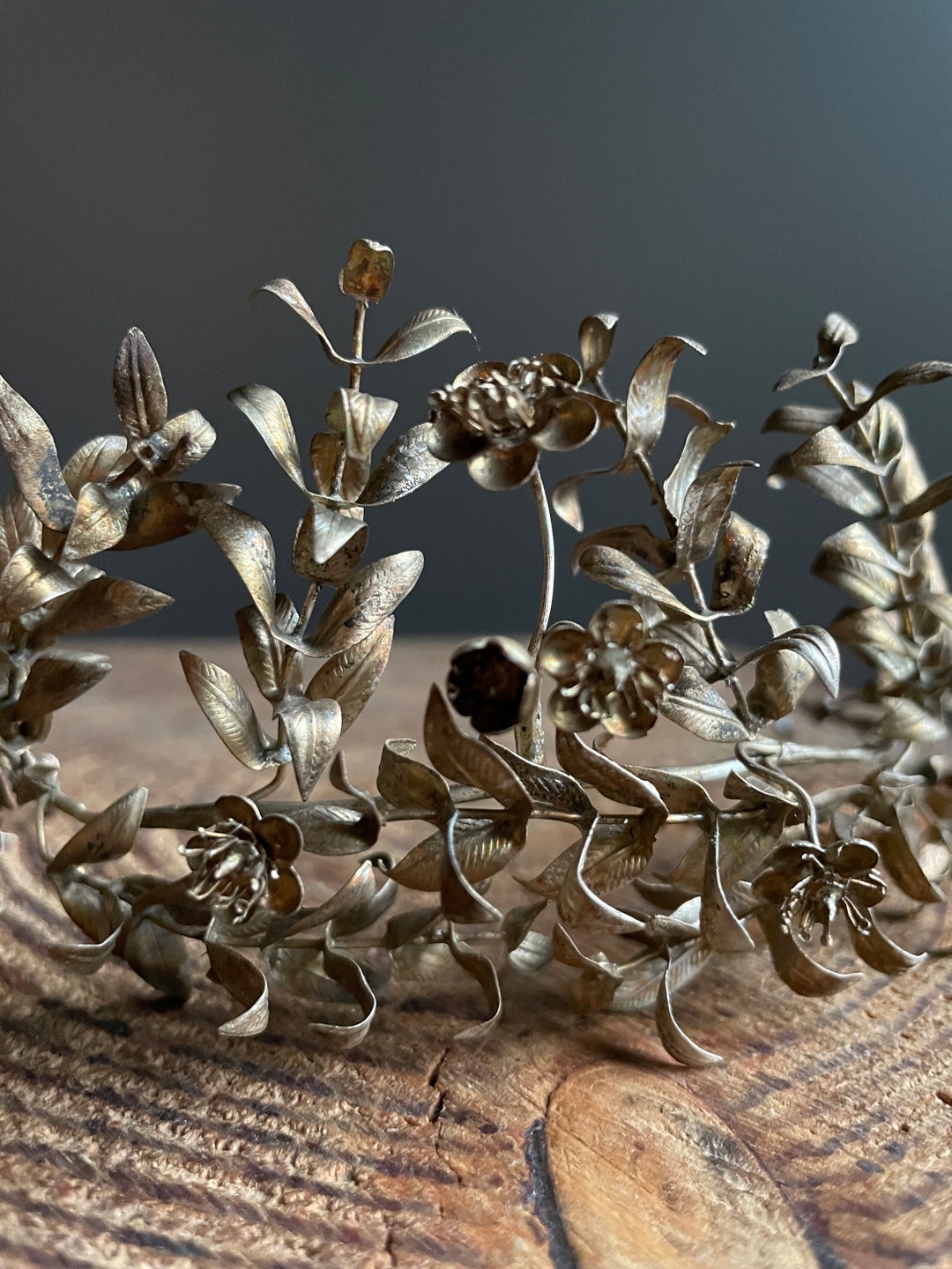 1940s German Myrtle, Boho Headpiece, Bridal Crown, Wedding Hair ...