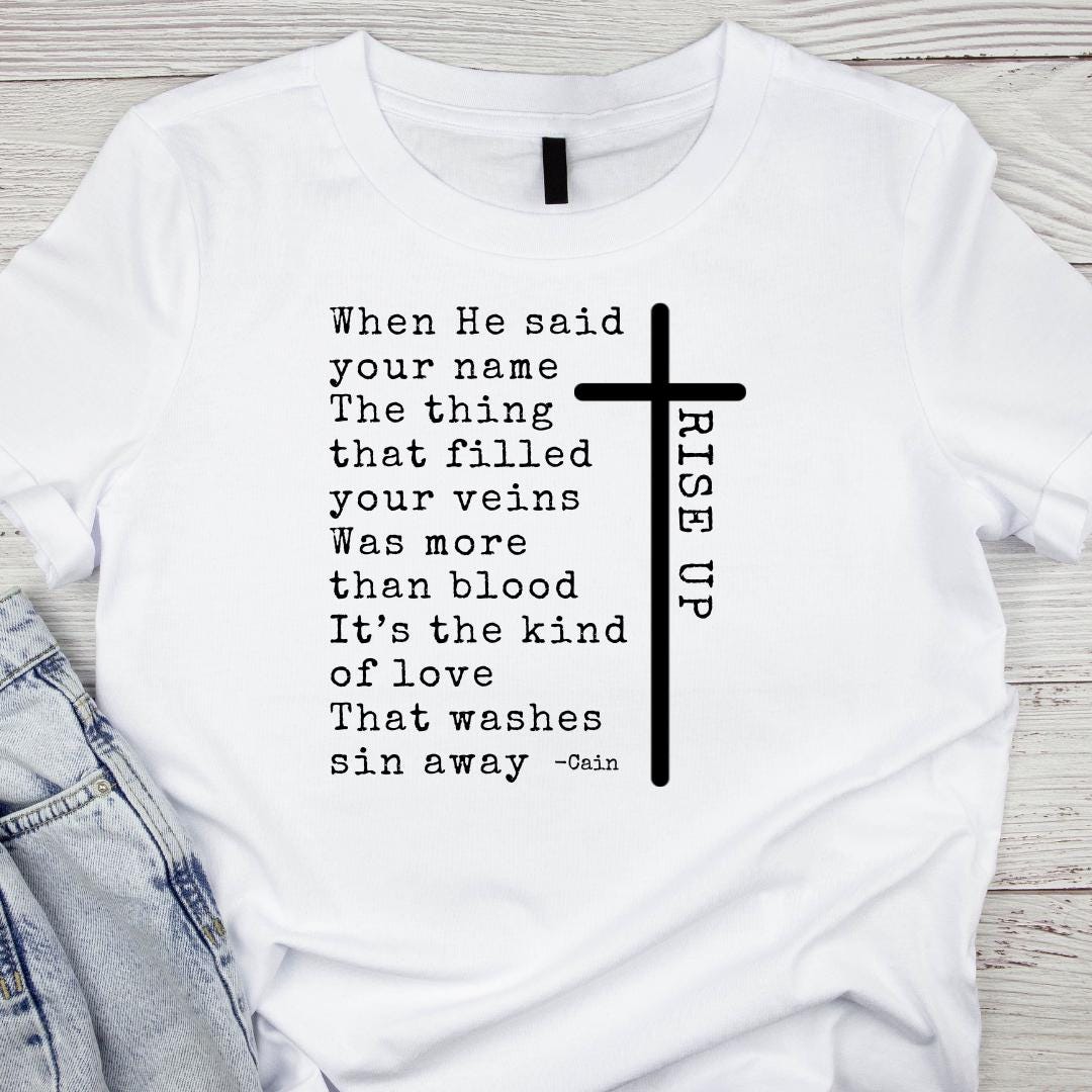 Rise up Lazarus SVG, Christian Lyrics (digital Download) - Etsy