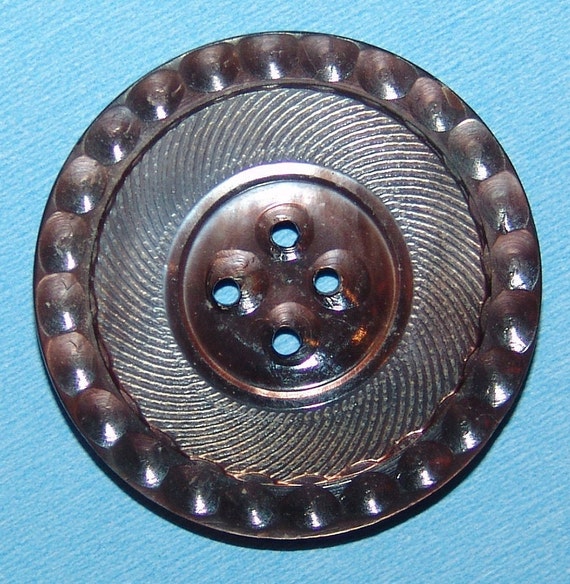 Buttons Scrapbooking Antique Button ~ Large Smoky MOP Shell Button ~ 1 ...