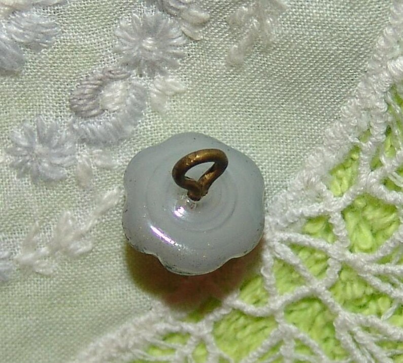 Victorian Clam Broth Glass Button Charmstring Button Clam | Etsy