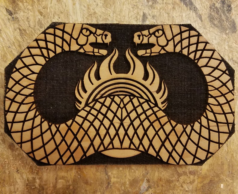 Serpent Cult Banner From Conan Woodcut for Wood Block Printing - Etsy