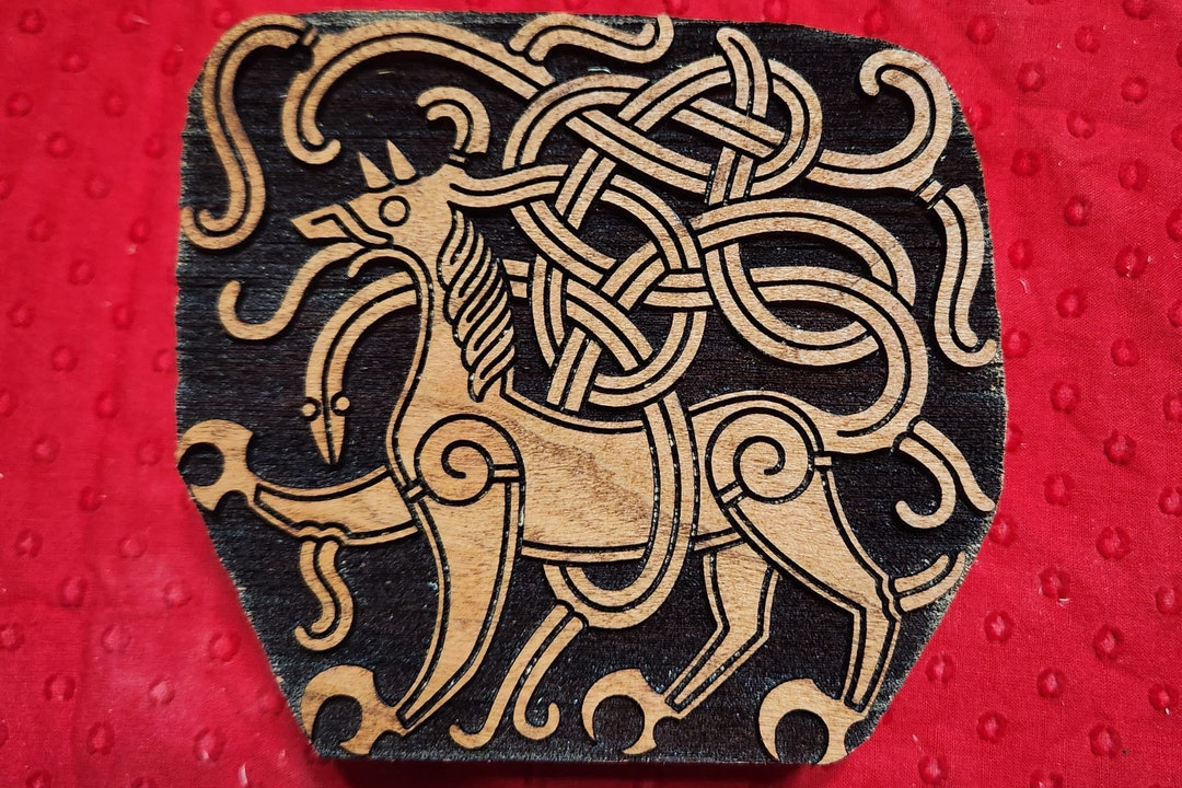 11th Century Scandanavian Mammen Style Horse Woodcut for Wood Block ...