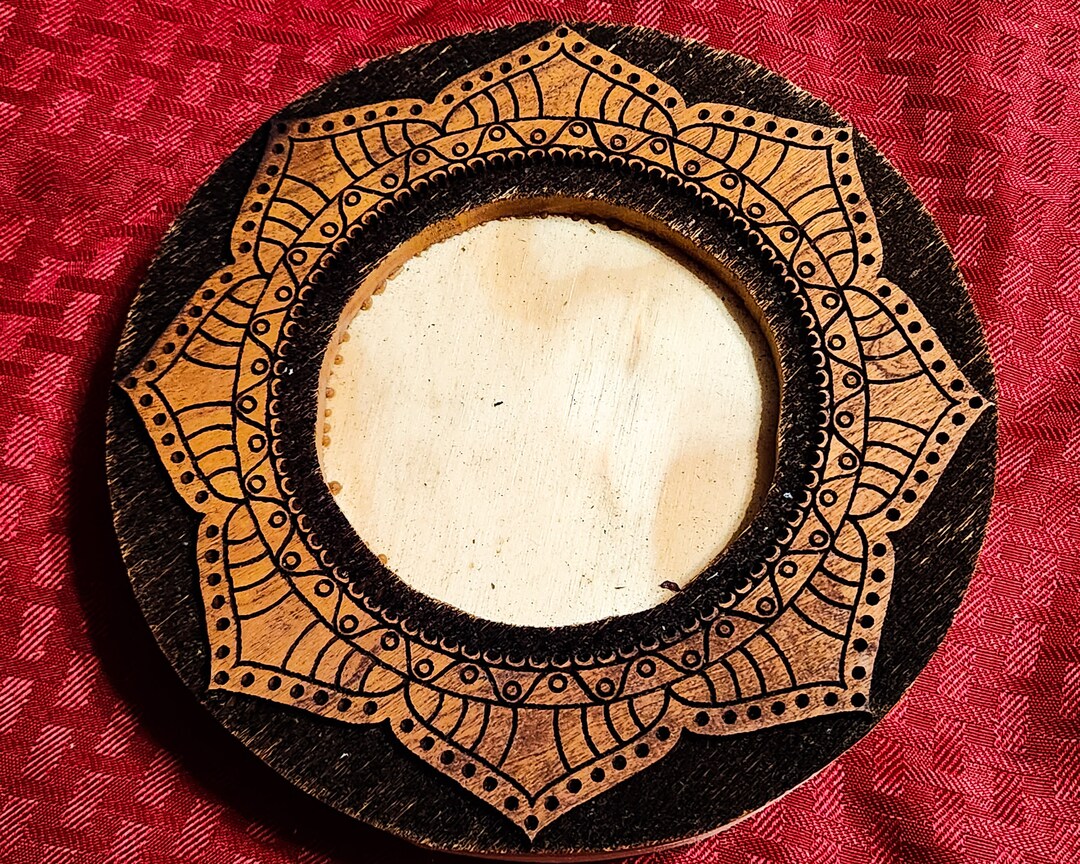 Indian Roundel Border Woodcut Stamp for Wood Block Printing or Leather ...