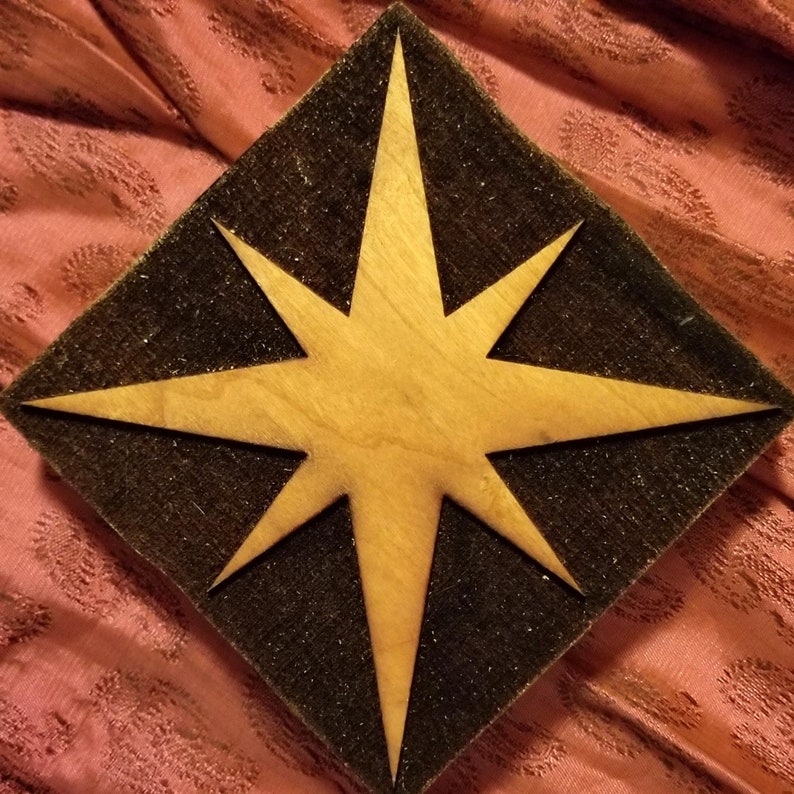 Compass Star Woodcut for Wood Block Printing or Leather - Etsy