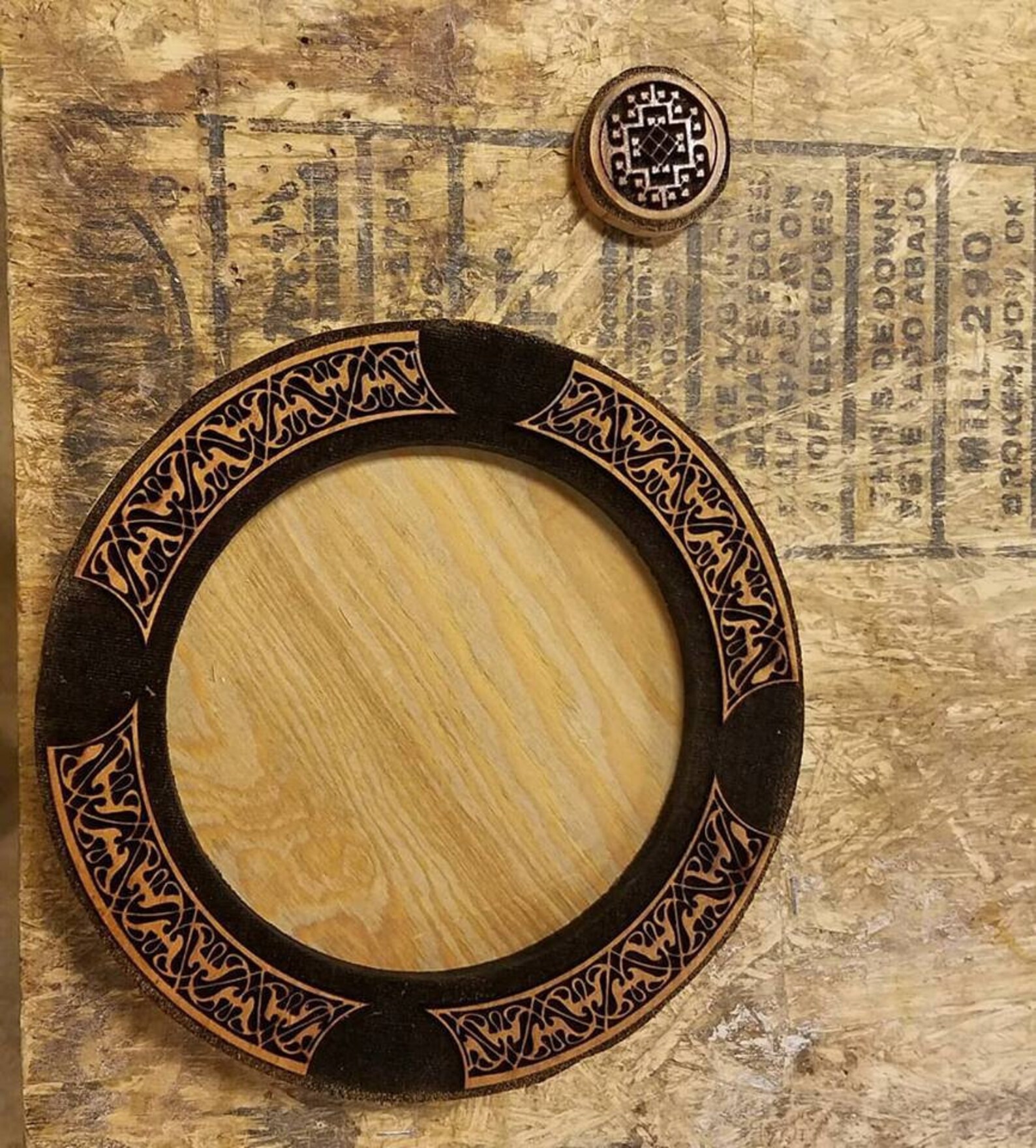 Turkish Roundel in Two Pieces Woodcut Wood Block for Block - Etsy