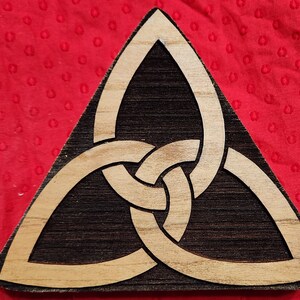 Triknot Triangle Knot Knotwork Woodcut for Wood Block Printing or ...