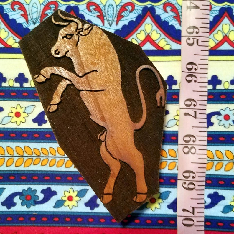 Rampant Bull Heraldic Charging Woodcut for Wood Block Printing - Etsy