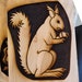 Heraldic Squirrel Woodcut for Wood Block Printing or Leather Embossing ...