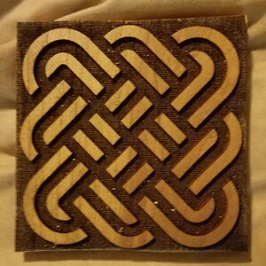 Borre Style Viking Knotwork Square Woodcut for Block Printing or ...