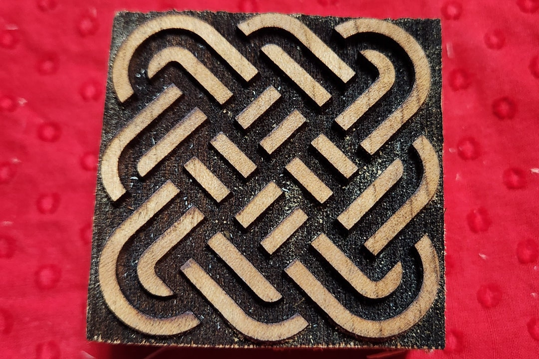 Borre Style Viking Knotwork Square Woodcut for Block Printing or ...