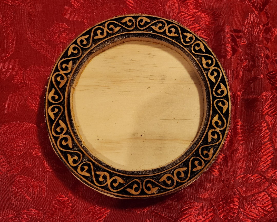 Mongolian Circular Trim Woodcut Stamp for Wood Block Printing or ...