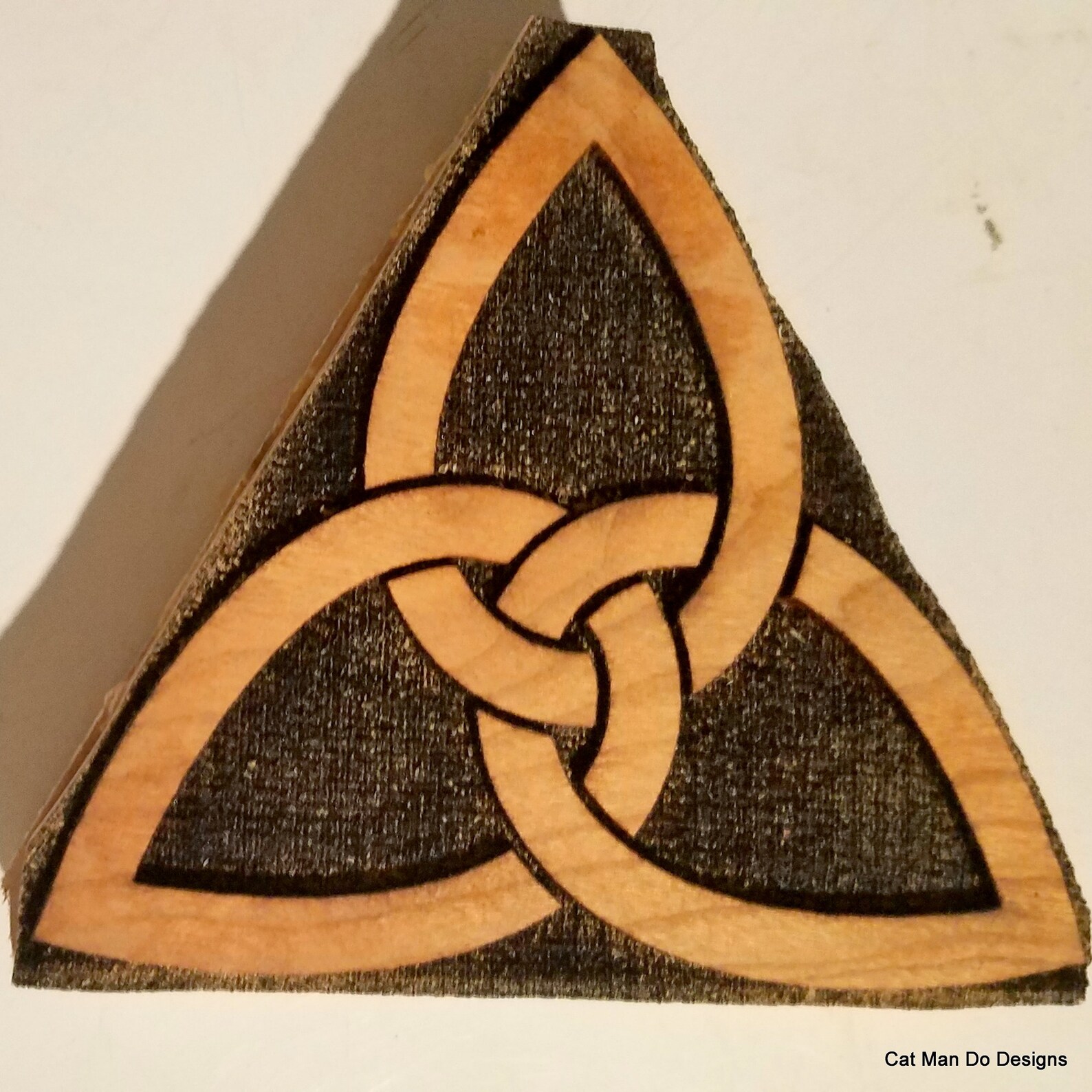 Triknot Triangle Knot Knotwork Woodcut for Wood Block Printing or ...