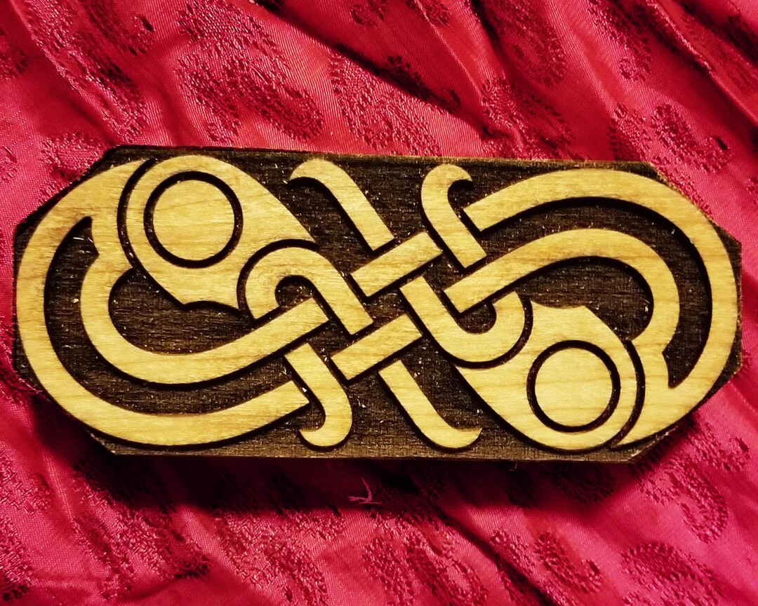 Two Headed Bird Pre-viking Germanic Knotwork Woodcut Block for Wood ...