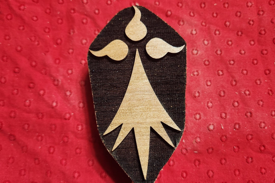 Squiggly Headed Ermine Curly Woodcut Stamp for Wood Block Printing or ...