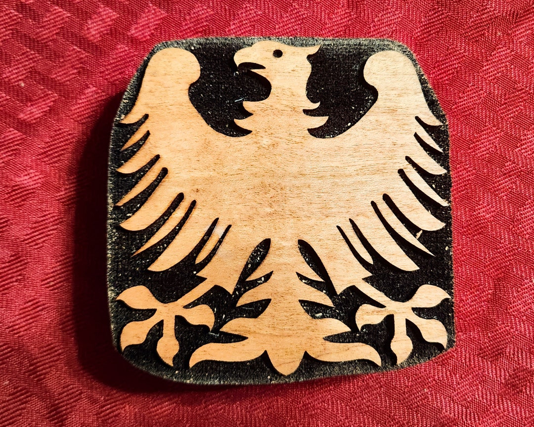 Centurion's Eagle Woodcut for Wood Block Printing or Leather Embossing ...