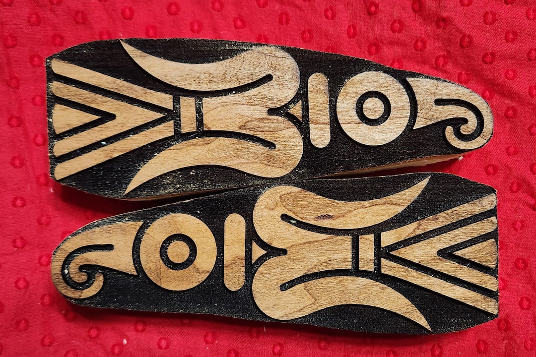 6th-8th Century Swedish Raven From Torslunda Plate Woodcut Stamp for ...