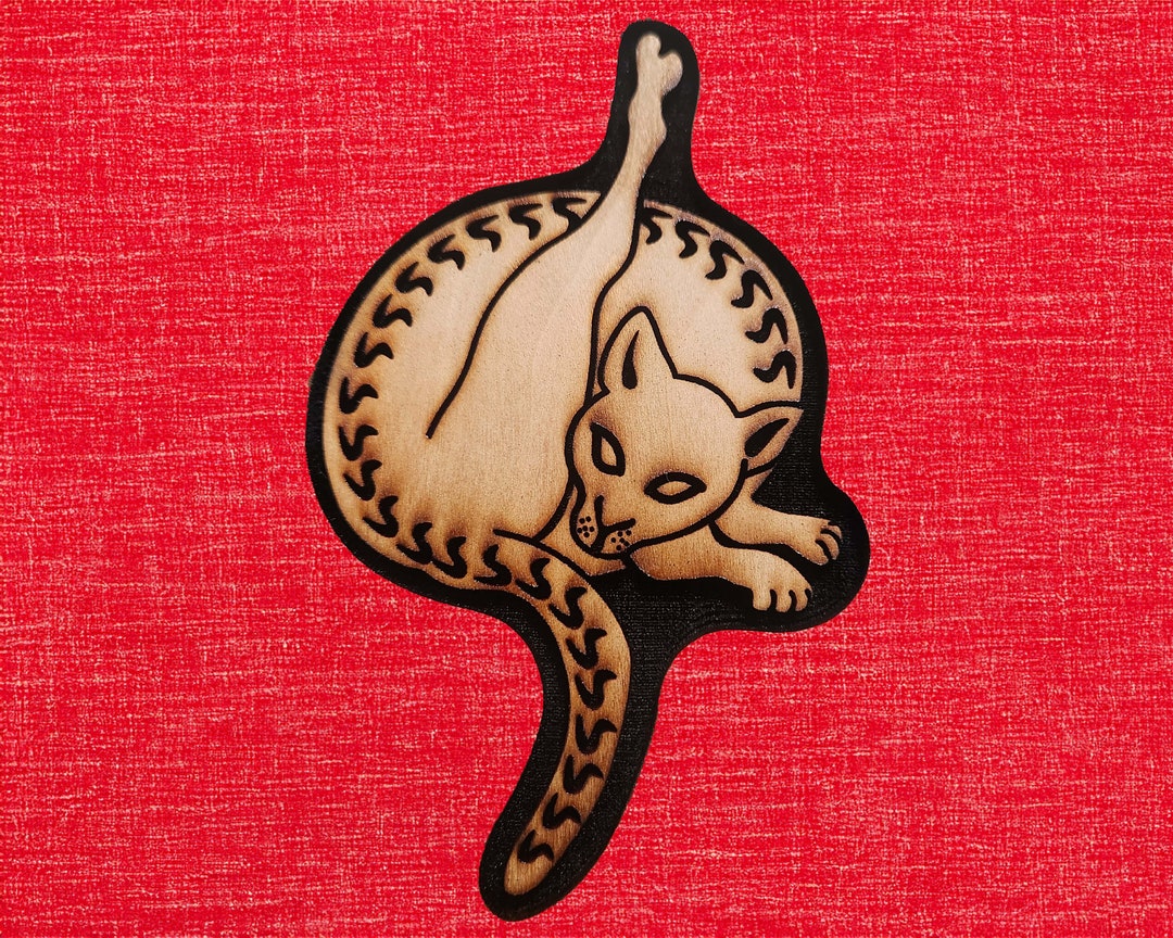 Cat Bath Woodcut Stamp for Block Printing or Leather Embossing SCA - Etsy