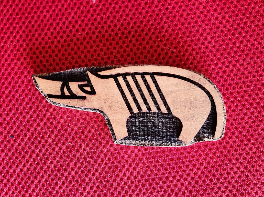 6th-8th Century Swedish Boar Detail From Torslunda Plate Woodcut Stamp ...