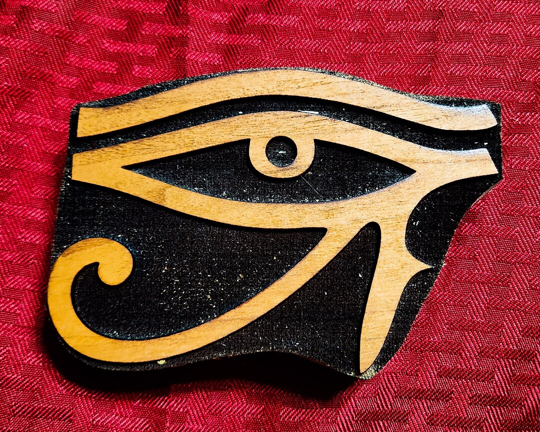 Egyptian Eye of Horus Woodcut Stamp for Wood Block Printing or Leather ...