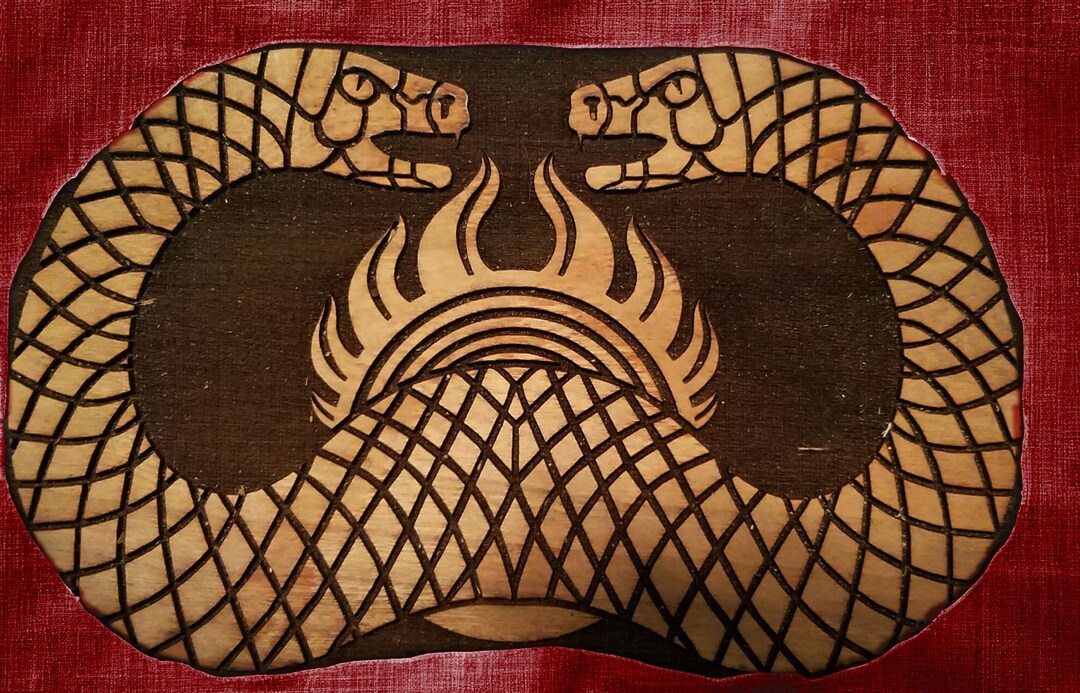 Serpent Cult Banner From Conan Woodcut for Wood Block Printing or ...