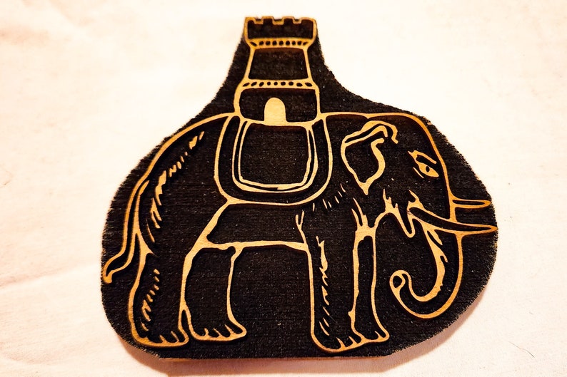 Elephant Rook From Fox-davies Guide to Heraldry Woodcut Stamp - Etsy